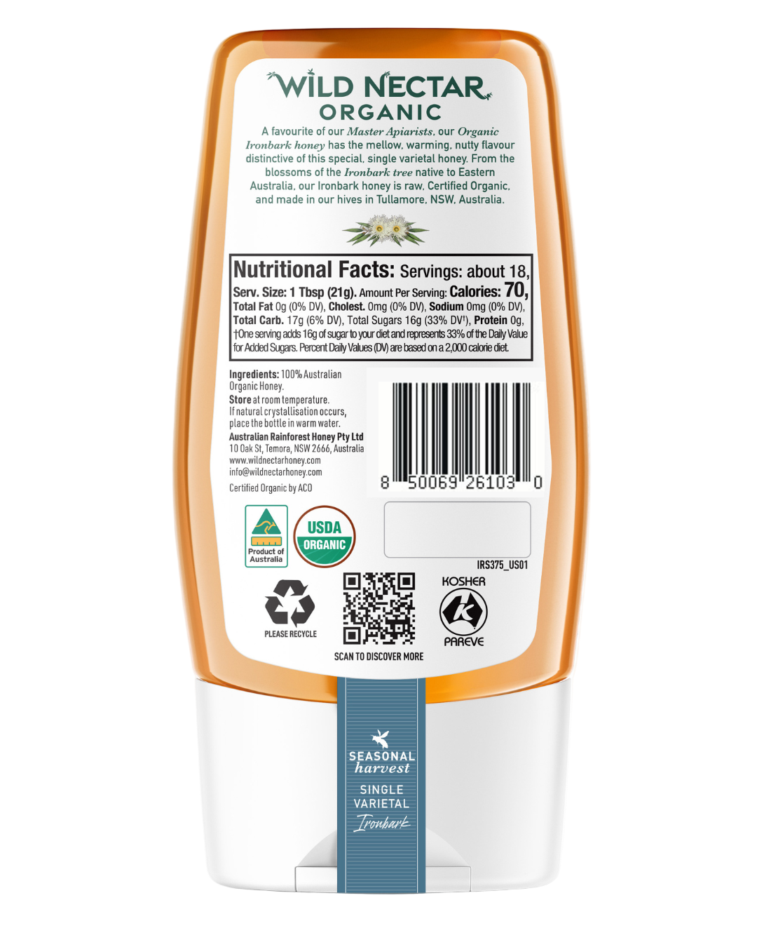Wild Nectar Australian Organic Ironbark Honey – Earnest Eats